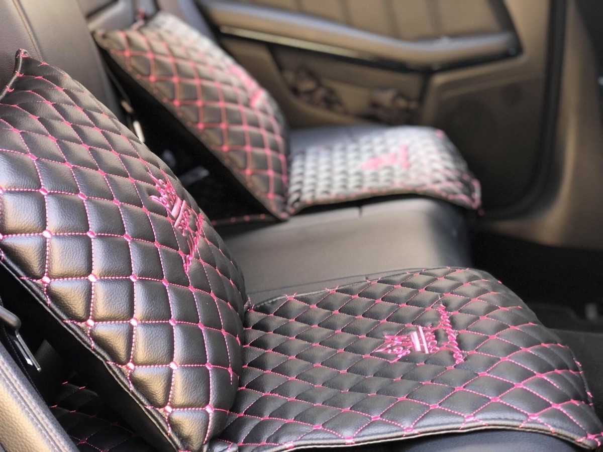 Pink And Black Car Interior