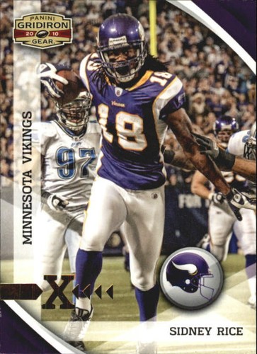 2010 Panini Gridiron Gear Gold X's Vikings Football Card #83 Sidney ...