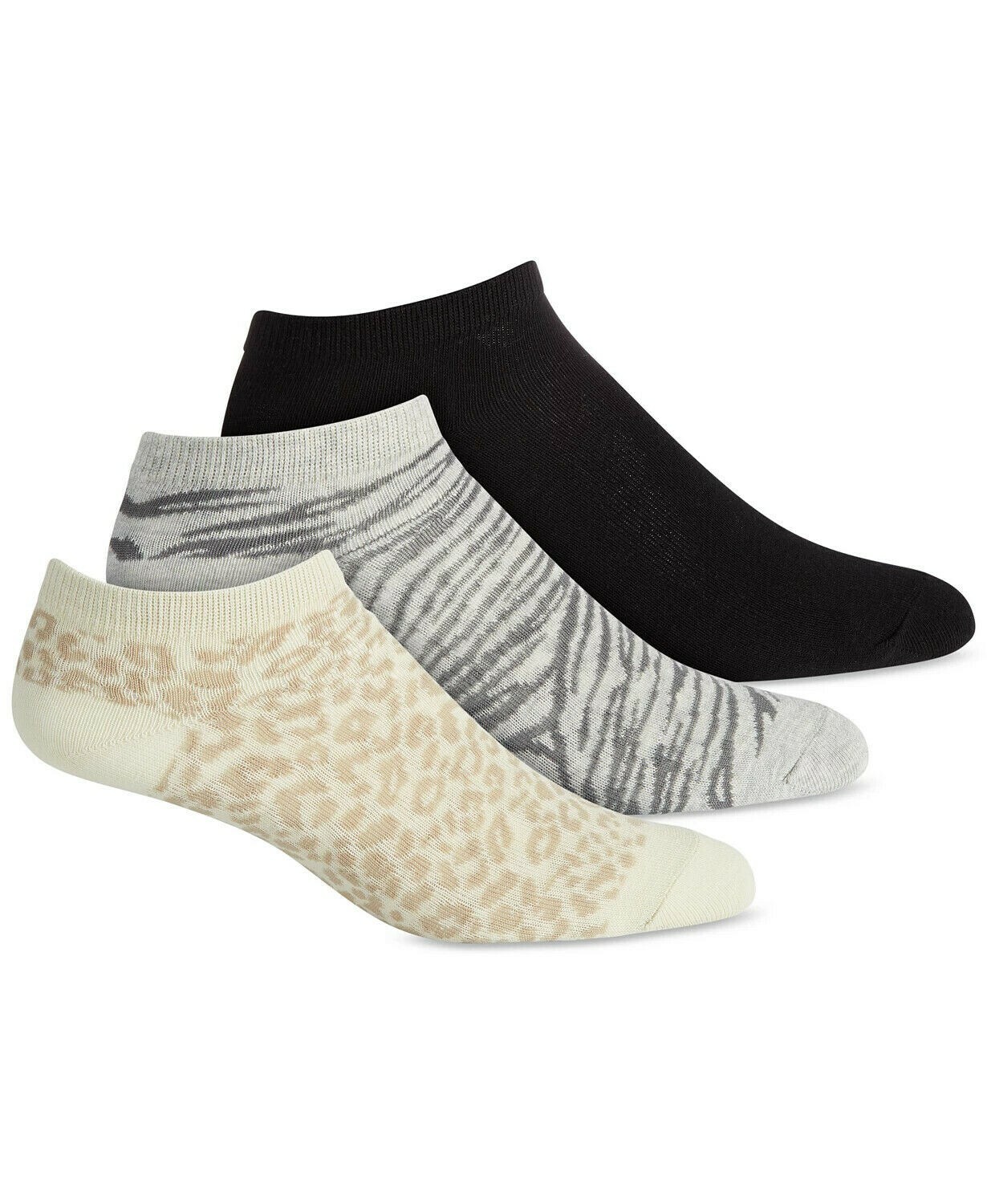 SALE!! Jenni Women's 3-Pk. Animal Socks Animal Print Black, NWT | eBay