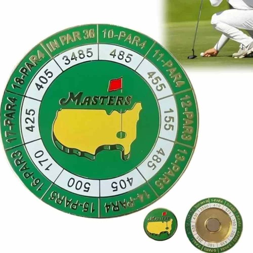 The Masters Scorecard Golf Ball Marker,2024Masters Tournament Coin With ...