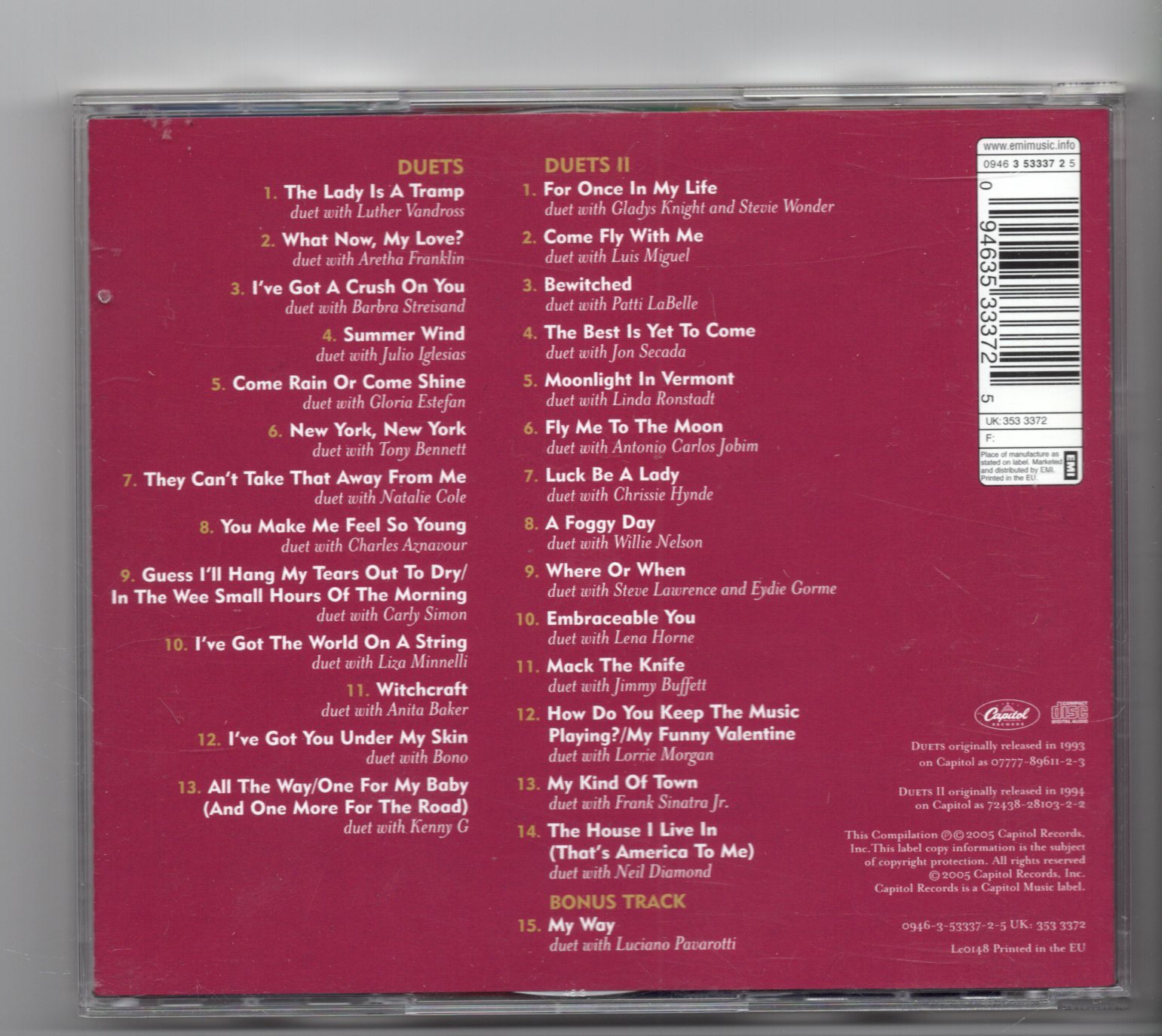 Duets/Duets II: 90th Birthday Limited Collector's Edition by Frank ...