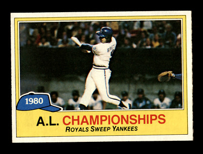 AL Championships 1981 Topps #401 ROYALS SWEEP YANKEES | eBay
