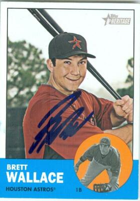 Brett Wallace autographed baseball card Houston Astros 2012 Topps ...