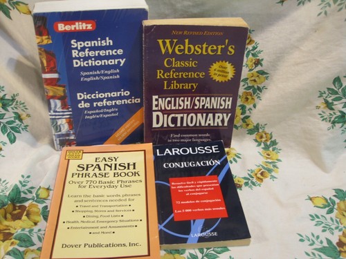 Webster English/Spanish, Berlitz Spanish Dictionaries, Conjugation ...