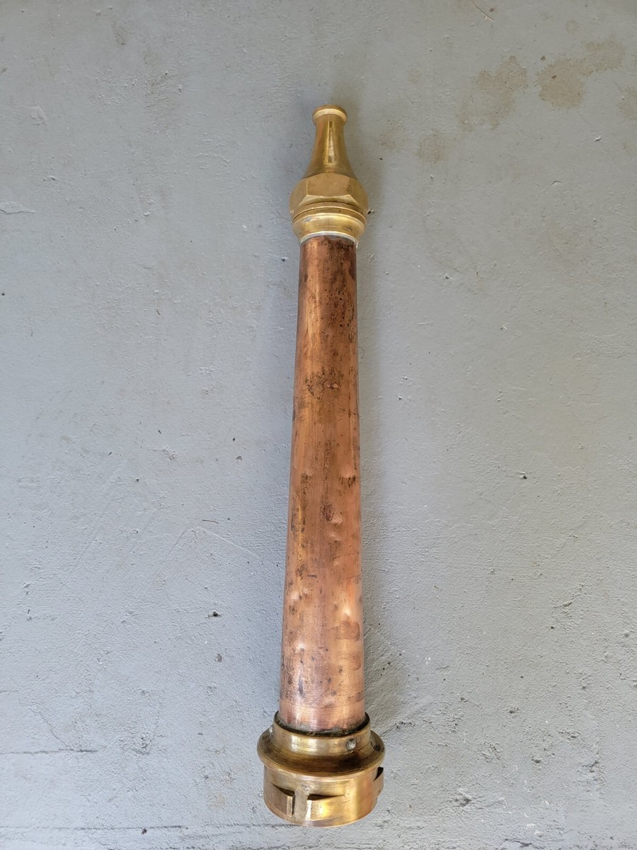 Antique Brass Fire Hose Nozzles