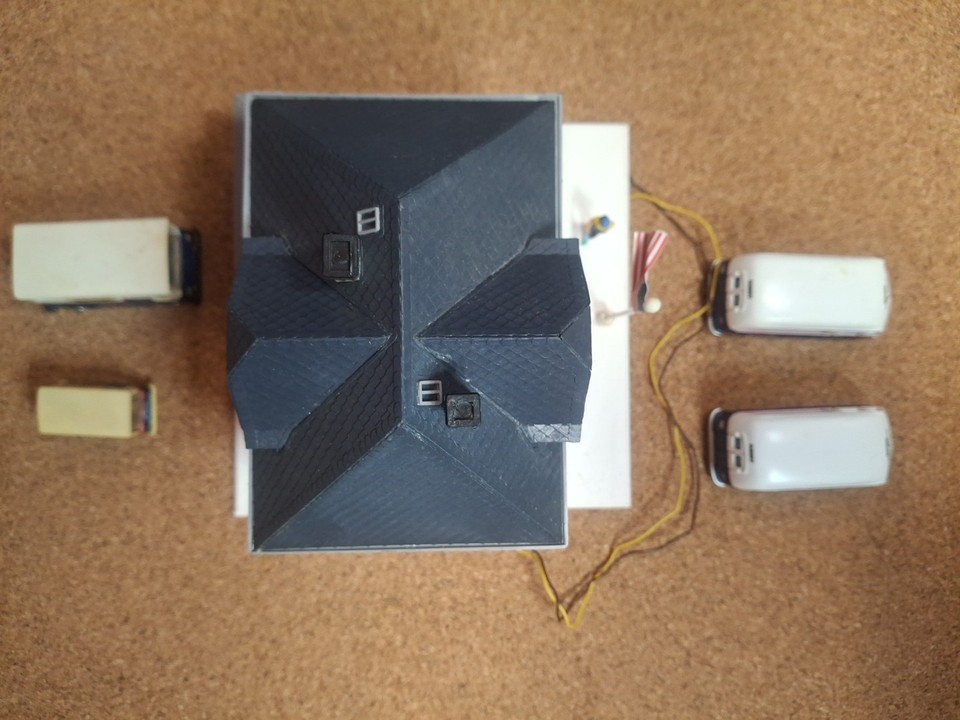 HO SCALE POST OFFICE BUILDING BUILT CUSTOM WITH EXTRAS LIGHTED 12240 ...