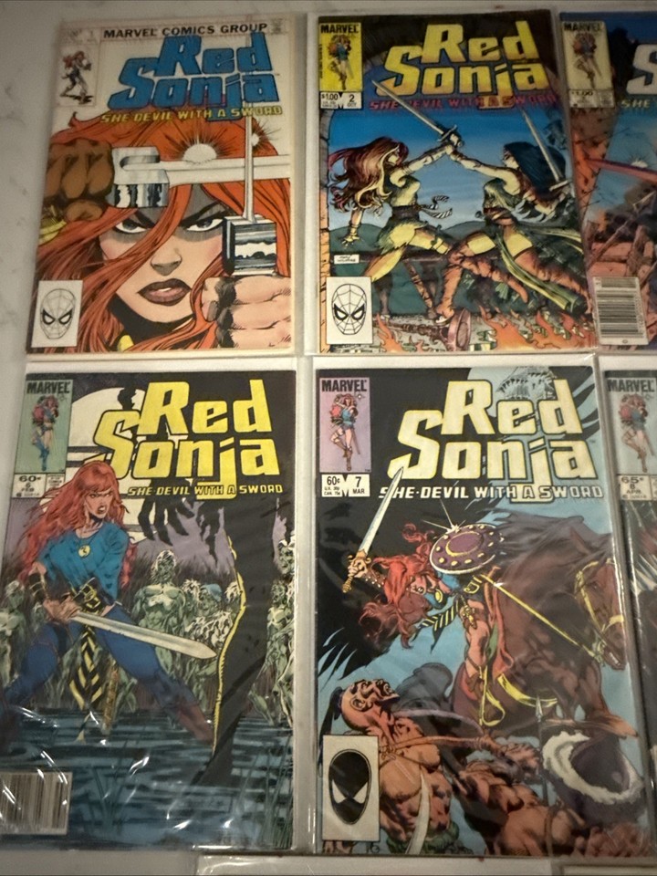 Red Sonja She Devil With A Sword #1-13 Complete Run 1983 Marvel Comics ...