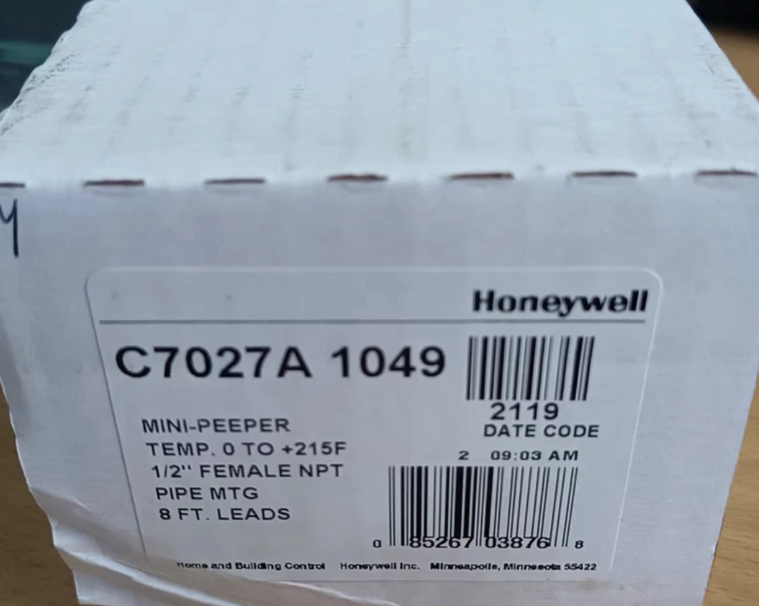New In Box HONEYWELL C7027A1049 HONEYWELL C7027A 1049 Flame Detector ...