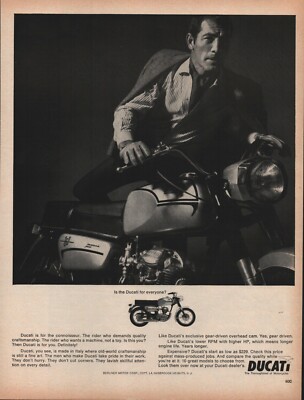 Ducati - Motorcycle - 1966 - Vintage Automobile Advertisement | eBay