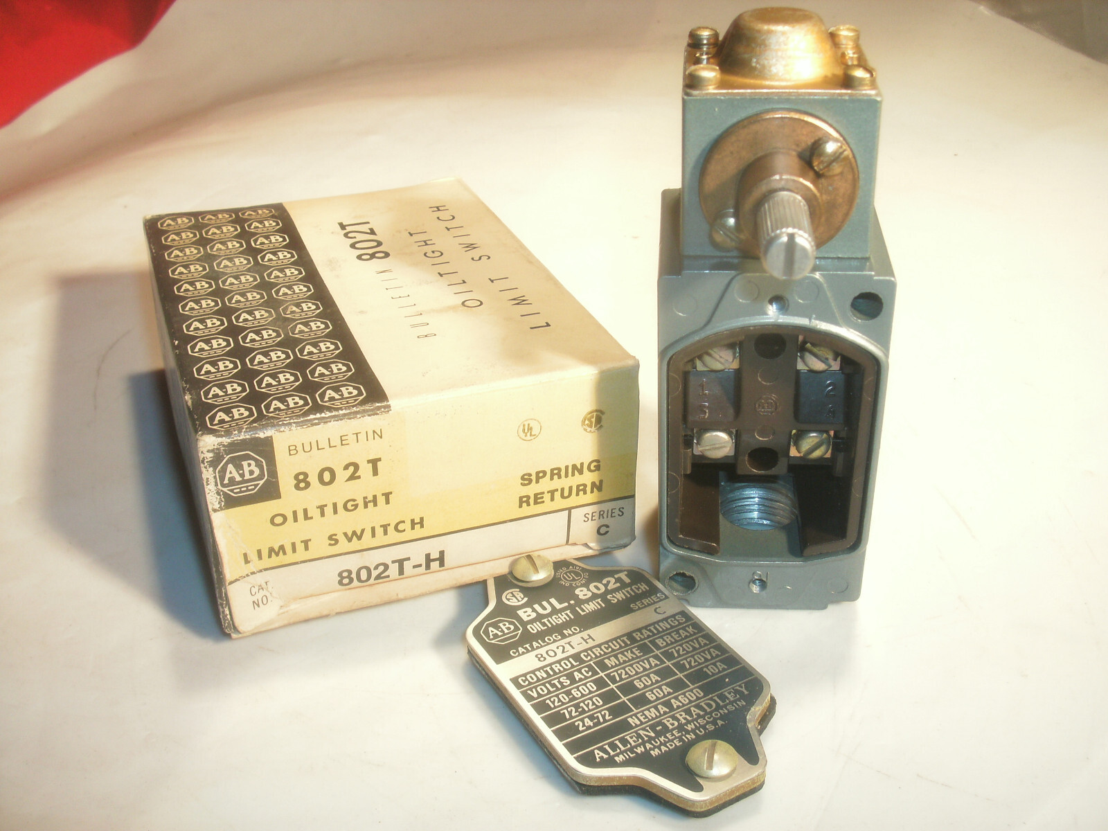ALLEN BRADLEY 802T-H SER. C OILTIGHT LIMIT SWITCH 802TH - AUTHENTIC NOS ...