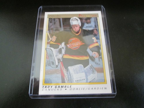 1990-91 OPC PREMIER / 34 TROY GAMBLE VANCOUVER CANUCKS | eBay