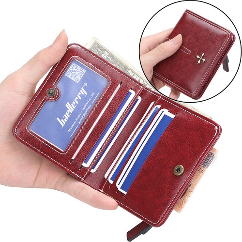 Womens Small Wallets Slim Compact Size Coin Purse Credit Card Holder ...