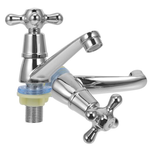 1 Pair Sink Faucets Single Handle Bathroom Faucet Basin Water Faucets ...