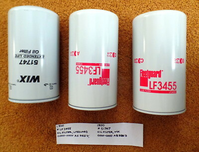 Lifeguard LF3455 (2) & Wix 51747 (1) Oil Filter - 3 total units | eBay