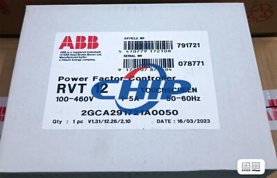 ABB RVT-12 2GCA291721A0050 10114409 POWER FACTOR CONTROLLER NEW IN BOX ...