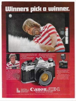 Canon AE-1 1980 Olympic Winter Games" ft. Ben Crenshaw 1978 Print ...