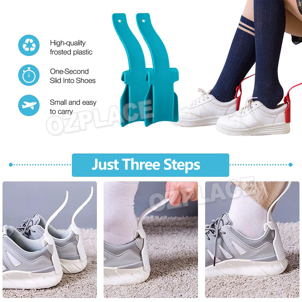 Lazy Shoe Helper Handled Shoe Horn Shoe Lifting Helper Easy Wear Shoe ...