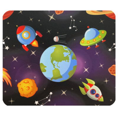 Outer Space Galaxy Thick Mouse Pad Mat Desk Accessory Office Decor Kids ...