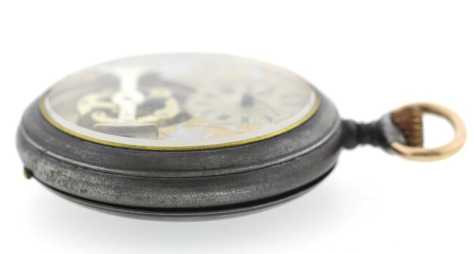 Rarität Mobilis Minuten Tourbillon Patent 7888/1905 Ø 53mm Eisen ...