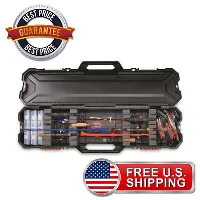 Hard Plastic Shell Ice Fishing Rod Protection Carry Case for Tackle ...