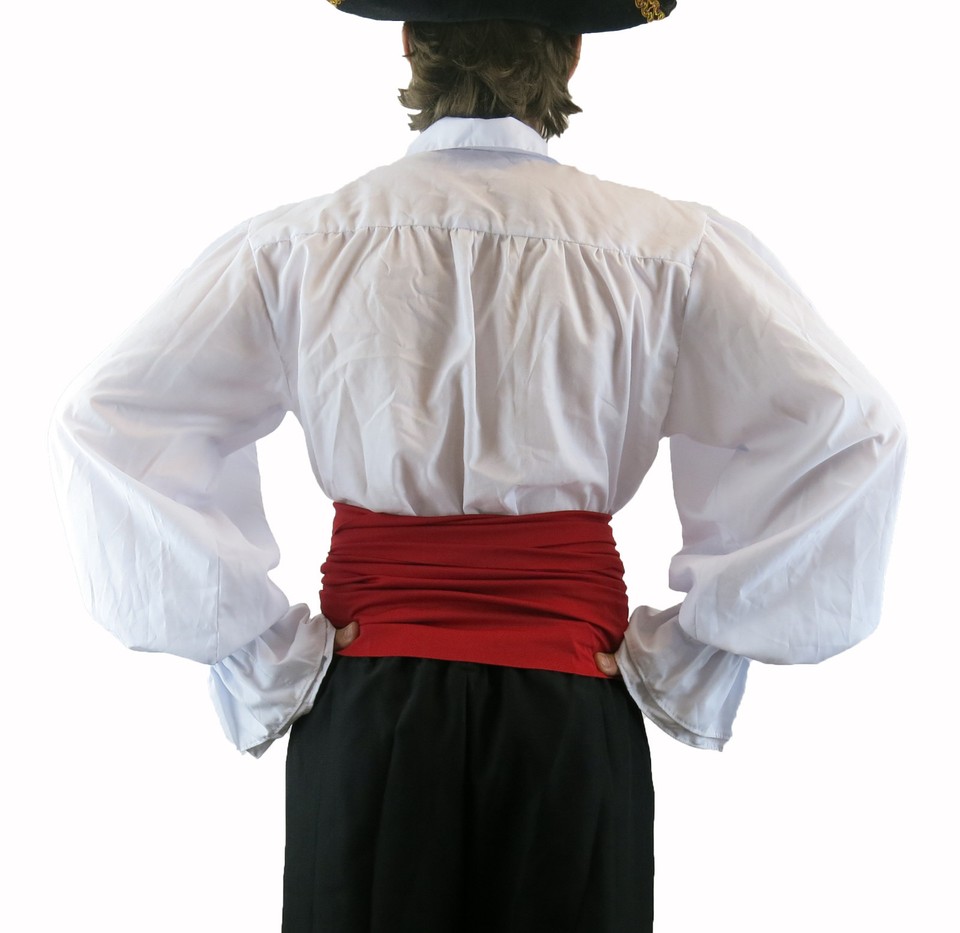 Pirate Sash Zorro Dracula Fancy Dress Accessory Buccaneer LARP Costume ...