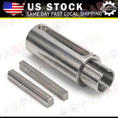 5/8" to 1" W/ 3/16 Key Gas Engine Pulley Crank Shaft Sleeve Adapter ...
