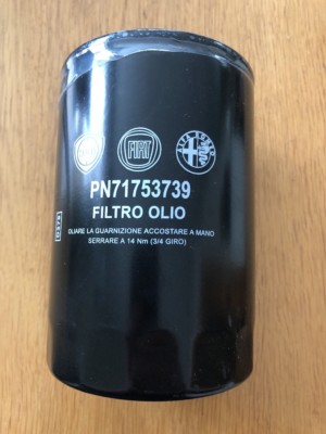 Genuine Fiat Ducato Peugeot Boxer Citroen Jumper Oil Filter 71753739 ...