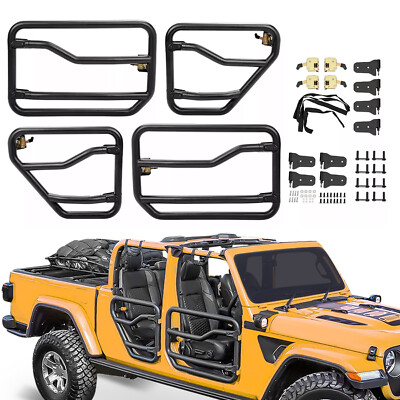 Steel Tube Doors Half Door For Jeep Gladiator Wrangler JL 2018-2024 ...