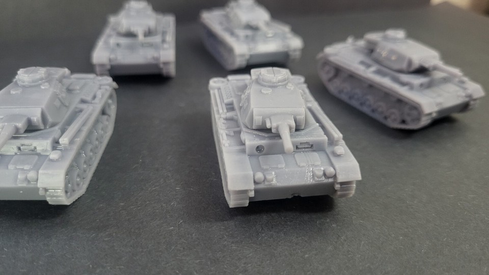 HO Scale German Panzer III J Tank Platoon X5 Lot 1/87th Resin | eBay