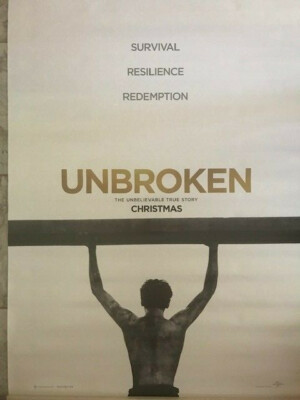 Unbroken Movie Poster- 2 Sided ORIGINAL- 27x40" | eBay