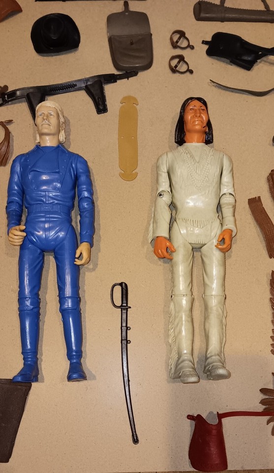Vintage Huge Lot Of Marx Johnny West Cowboy Western Action Figures ...