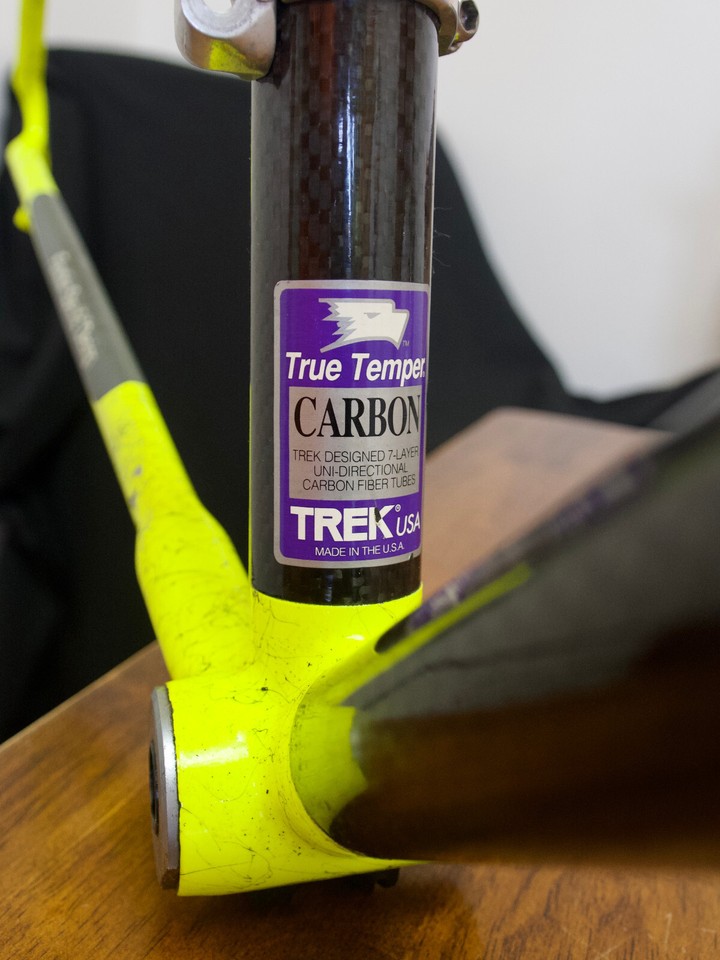 Excellent Vintage 1990 TREK 2300 PRO Carbon Tube Frame & Fork 58cm Road ...