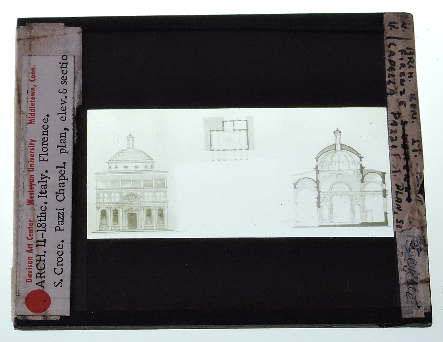 Pazzi Chapel Brunelleschi Plan