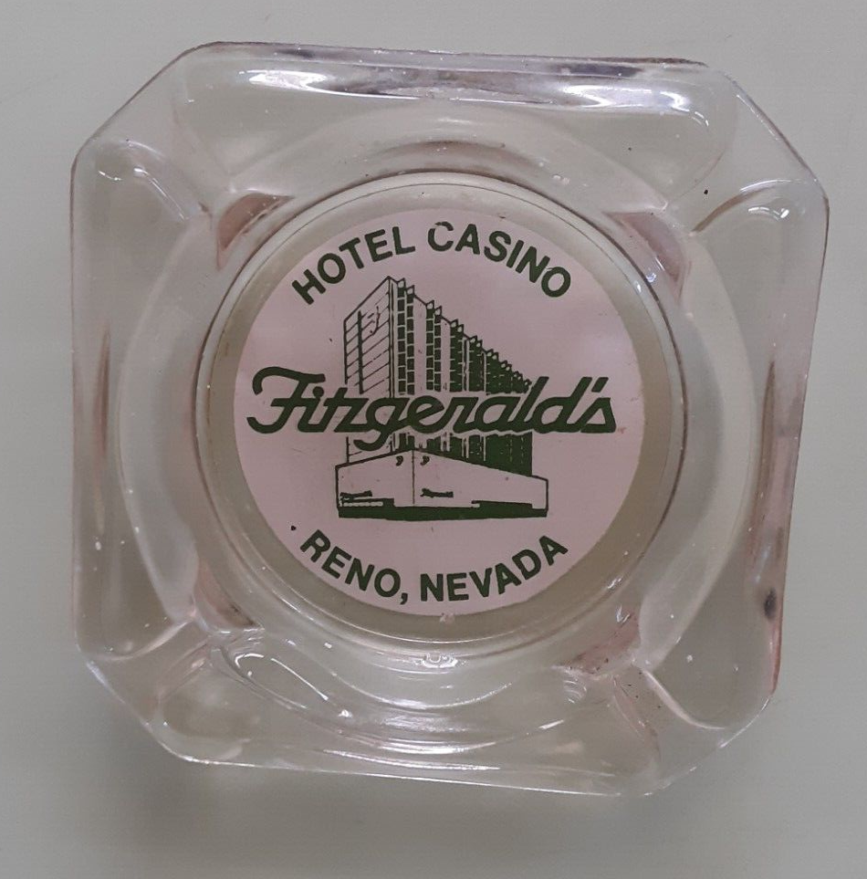 Vintage Fitzgerald's Hotel Casino Reno Nevada Glass Ashtray | eBay