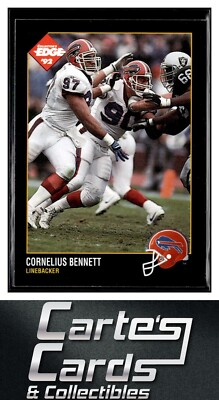 Cornelius Bennett 1992 Collector's Edge #12 Buffalo Bills | eBay