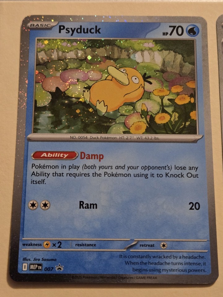 🌀Mega Evolution Psyduck 007 & Golduck 008 Promo Multiple SWIRLS 🌀 ...