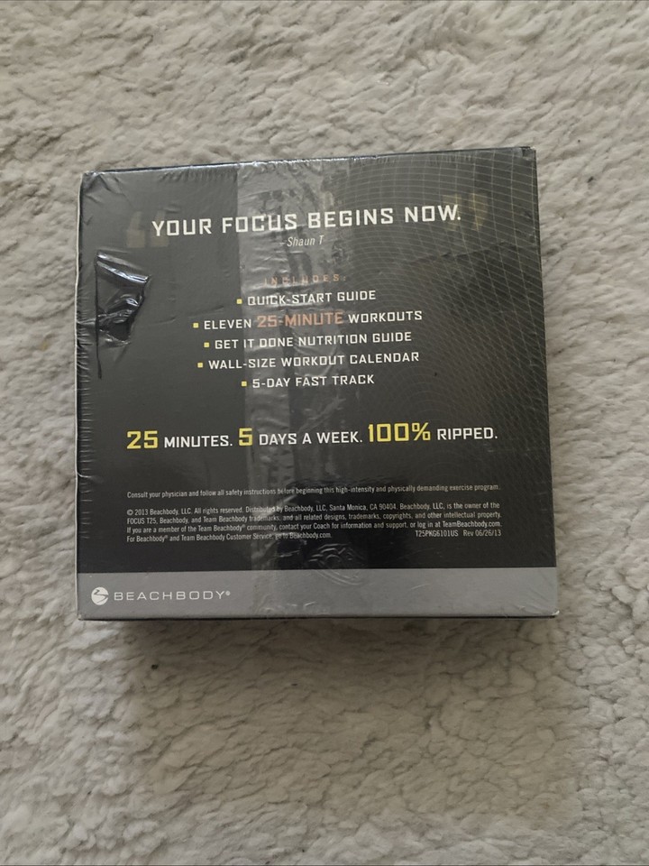 BeachBody Focus T25 Alpha + Beta Get It Done Workout DVD Box Set ...