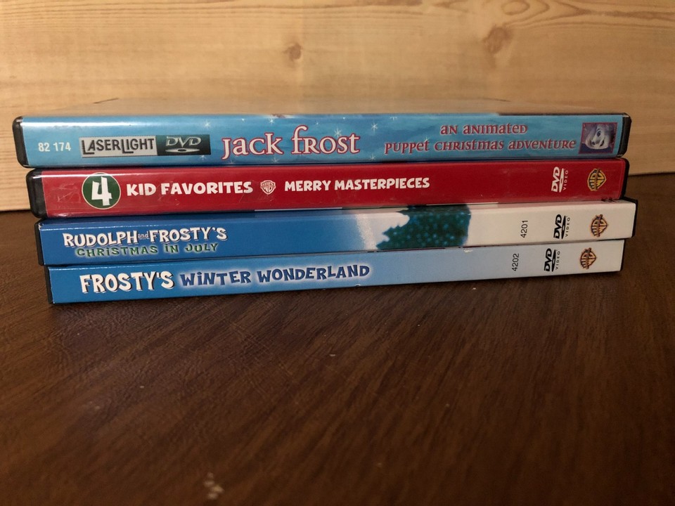 Christmas Cartoons 4 DVD's Frosty's Winter Wonderland, Jack Frost, plus ...