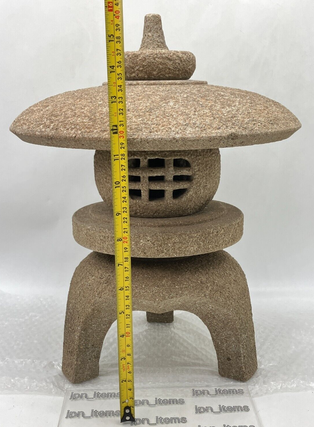 Zen Brown Stone Lantern Kodai Yukimi Tourou Tuff Stone Handmade ...