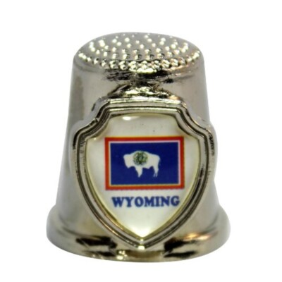 State Metal Thimble Wyoming - WY souvenir/collectible/rare | eBay