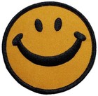 Smiley Face Embroidered Sew On Patch - 3" Round | eBay