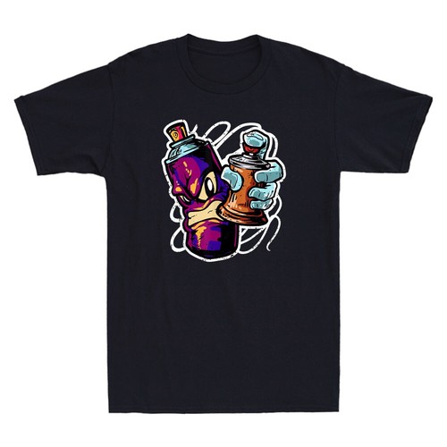 Graffiti Sprayer Street Artist Fat Cap Spray Can Inspired Graphic Men's ...