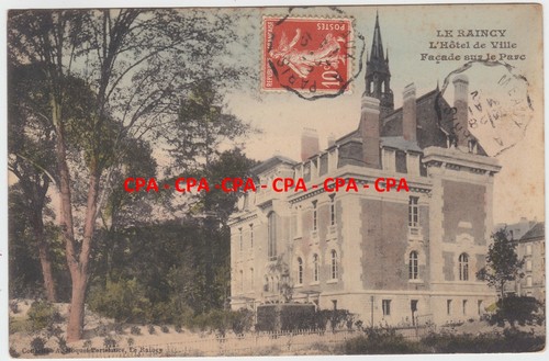 CPA LE RAINCY (93) - L'Hôtel de Ville Façade sur le Parc - 1912 | eBay