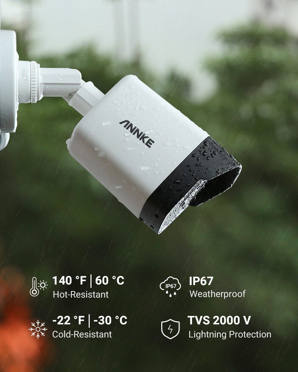 ANNKE HD 5MP PoE Security Camera C500 IP Network Outdoor 100ft EXIR ...