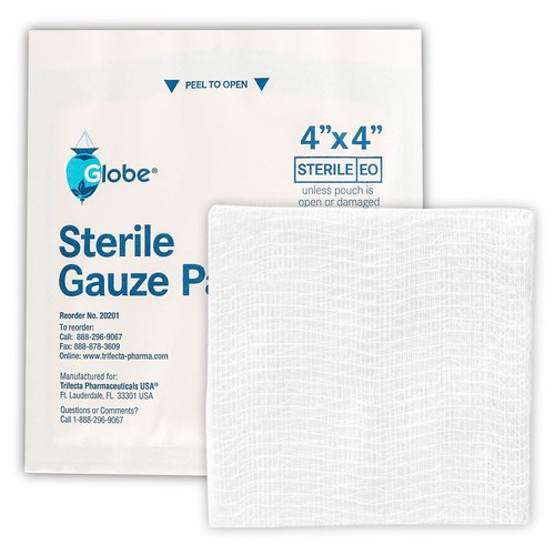 4’’ x 4" Advanced Sterile Gauze Pads for Wound Dressing| 100-Pack ...