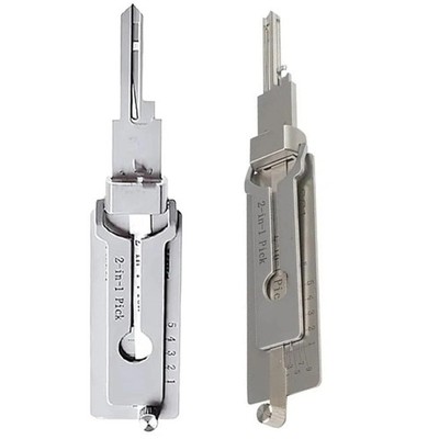 2-in-1 Stainless Steel Key Decoder SS001 PRO Lock Decoder Repair Tools ...
