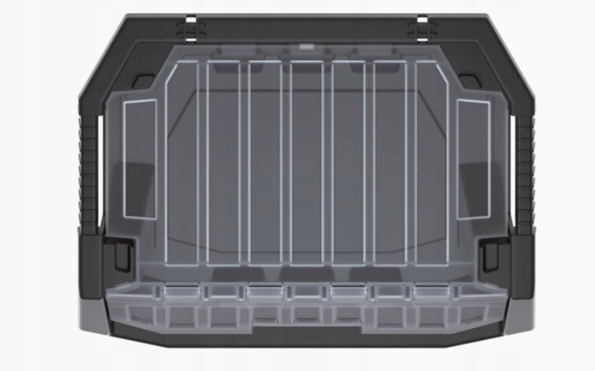 Plastic Order Picking Parts Storage Bins Boxes Lid Scooped Front ...