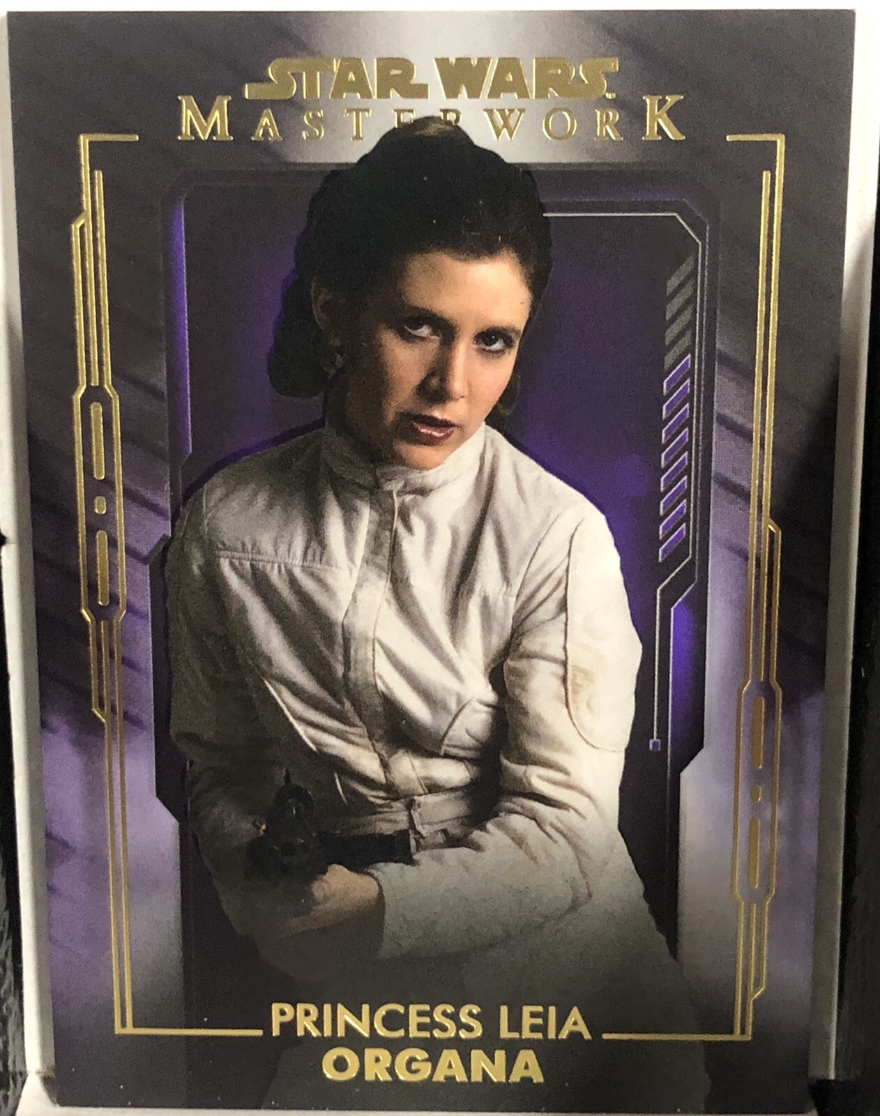 (3)2020 Topps Star Wars Masterworks Autograph As Princess Leia Purple ...