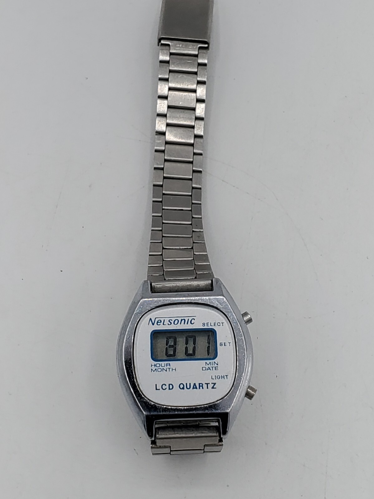 Nelsonic LCD Quartz watch With New Battery Shows Some Wear Works Well ...