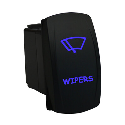 WIPERS 6M47B Marine Rocker Switch 12V 20A laser etched LED blue marine ...